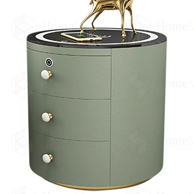 DRAWERS ROUND BEDSIDE TABLE II (M3110) – homemore DRAWERS ROUND BEDSIDE TABLE II (M3110) – homemore